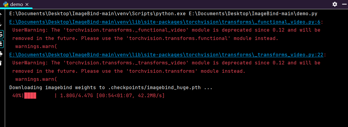 玩转ImageBind之（1）开发环境的搭建_imagebind怎么用?-CSDN博客