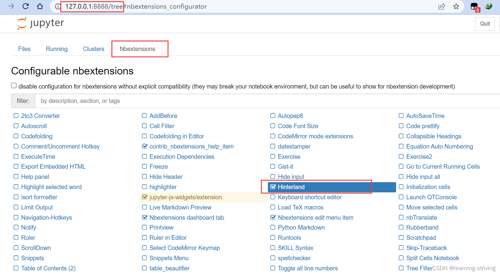 jupyter notebook代码自动补全设置、jupyter notebook中Nbextensions扩展安装_jupyter nbextension install assets-CSDN博客