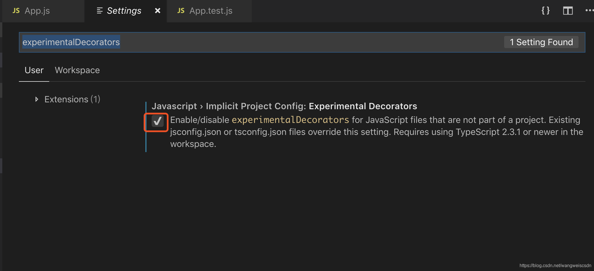 visual Studio Code 提示experimentalDecorators_老版本vscode react 红线 experimentaldeco-CSDN博客