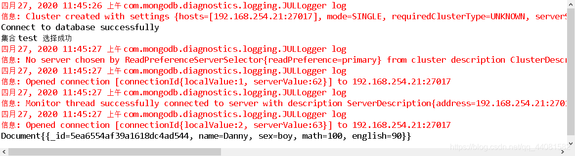 Java连接mongodb，并进行增删改查操作（eclipse）mongodb用eclipse为什么不能进行insert插入操作 Csdn博客