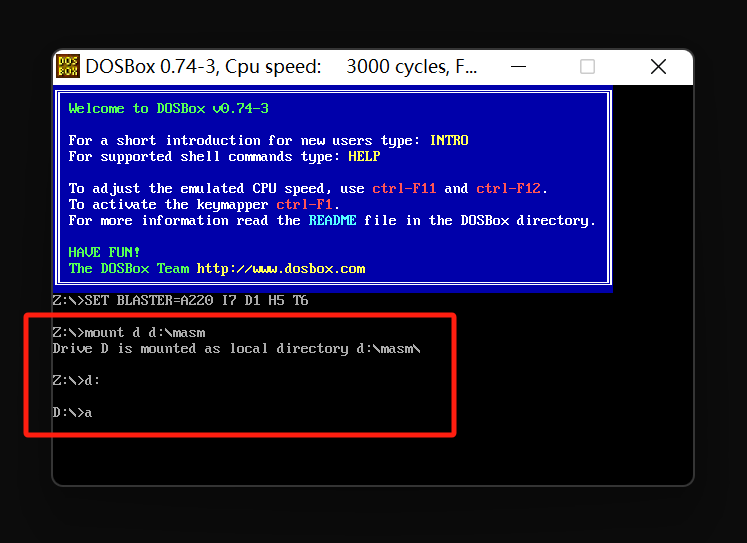 微机原理 --汇编语言 DOSBox+MASM 环境搭建_dosbox masm下载-CSDN博客