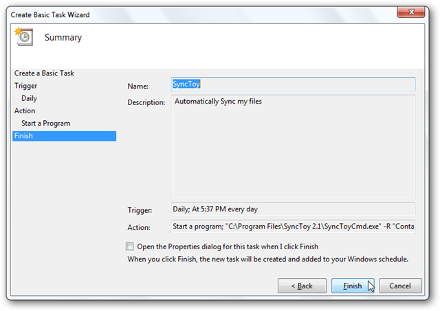 synctoy 自动运行_安排SyncToy在Windows 7中使用Task Scheduler自动运行-CSDN博客