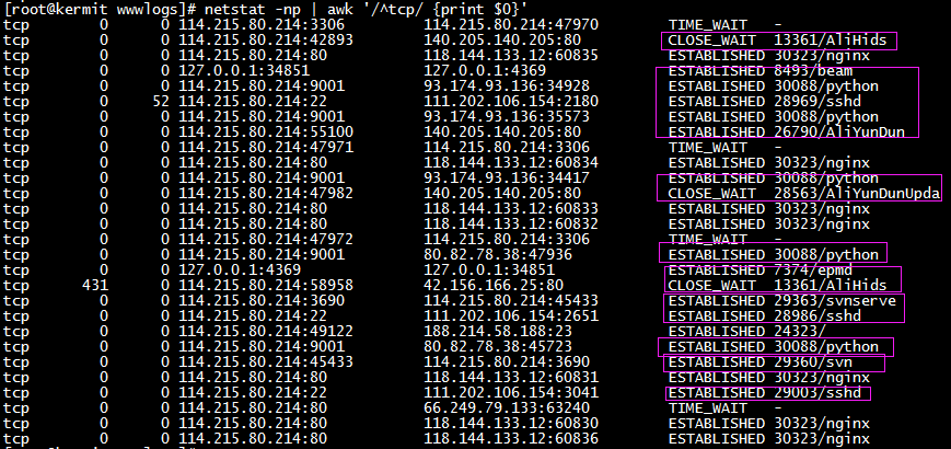 inet_http_server实现web界面管理supervisortd进程、查看linux下某进程启动文件信息 及 命令查看nginx并发连接数量_supervisorctl 查询日志 ...