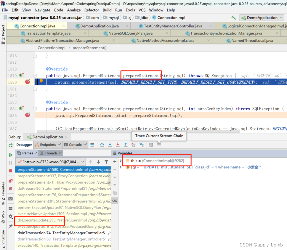 SpringDataJpa中事务是如何实现Connection对象复用的（源码分析）_jpa connection-CSDN博客