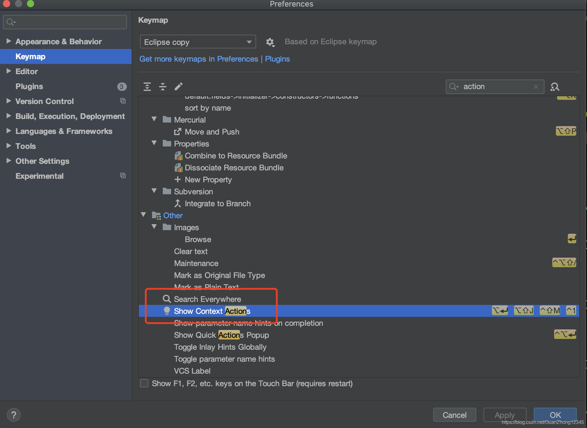 androidstudio 设置ctrl+1错误提示快捷键_android studio 的keymap中show context actions-CSDN博客