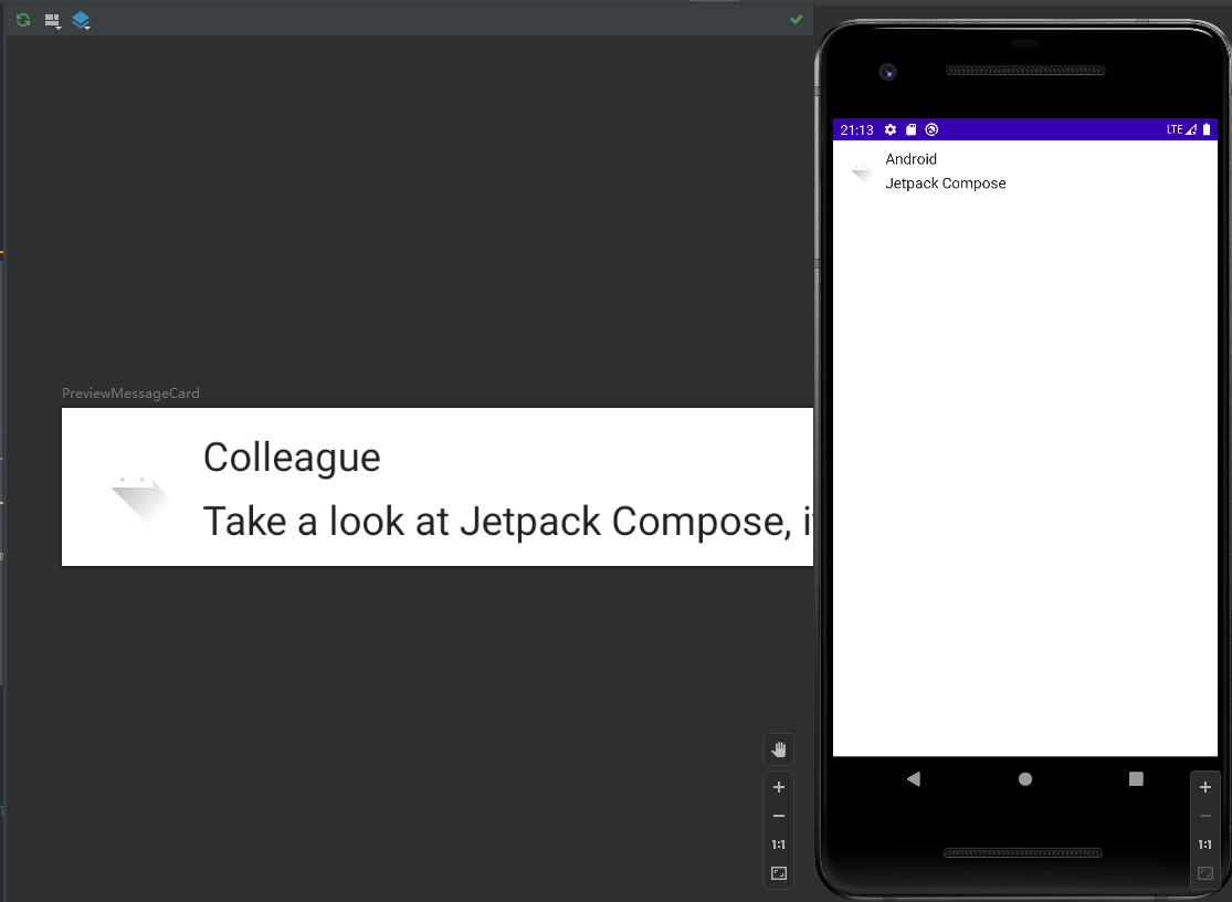 【Android-JetpackCompose】1、实战聊天界面：@Compose 可组合函数、用 Row() 和 Column() 设计布局、MaterialDesign 样式、列表、动画 ...