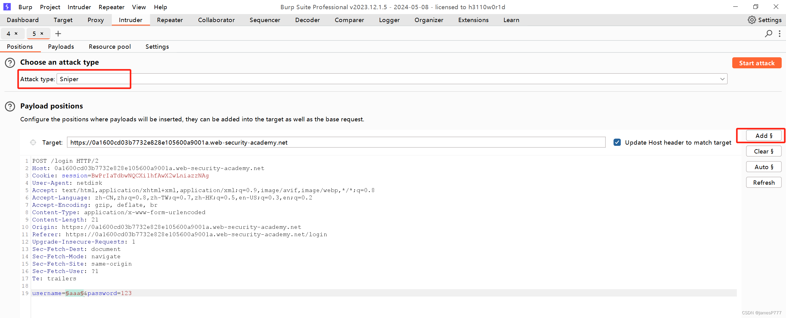 Lab: Username enumeration via different responses 实验：通过不同的响应枚举用户名-CSDN博客