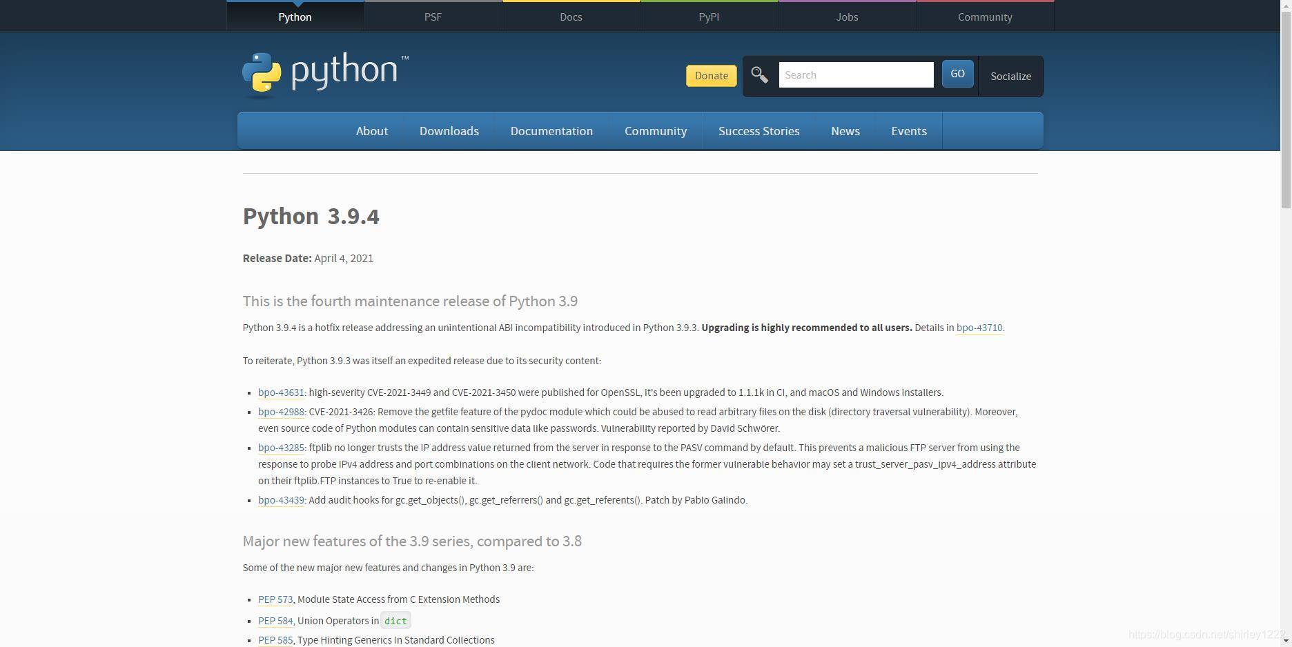 如何下载python3.9.4？ Win10系统下的安装及环境配置详细步骤_python下载安装教程3.9.4-CSDN博客