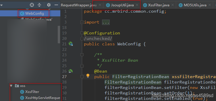 SpringBoot整合XssFilter，Jsoup等实现请求参数的过滤，处理Xss攻击及sql注入_springboot整合xssfilter,jsoup-CSDN博客