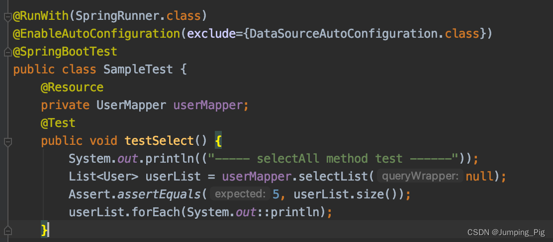 记录 用户中心 Springboot2 测试Mybatis-plus遇到的巨坑_springboot测试用例配置datasource一直找不到-CSDN博客