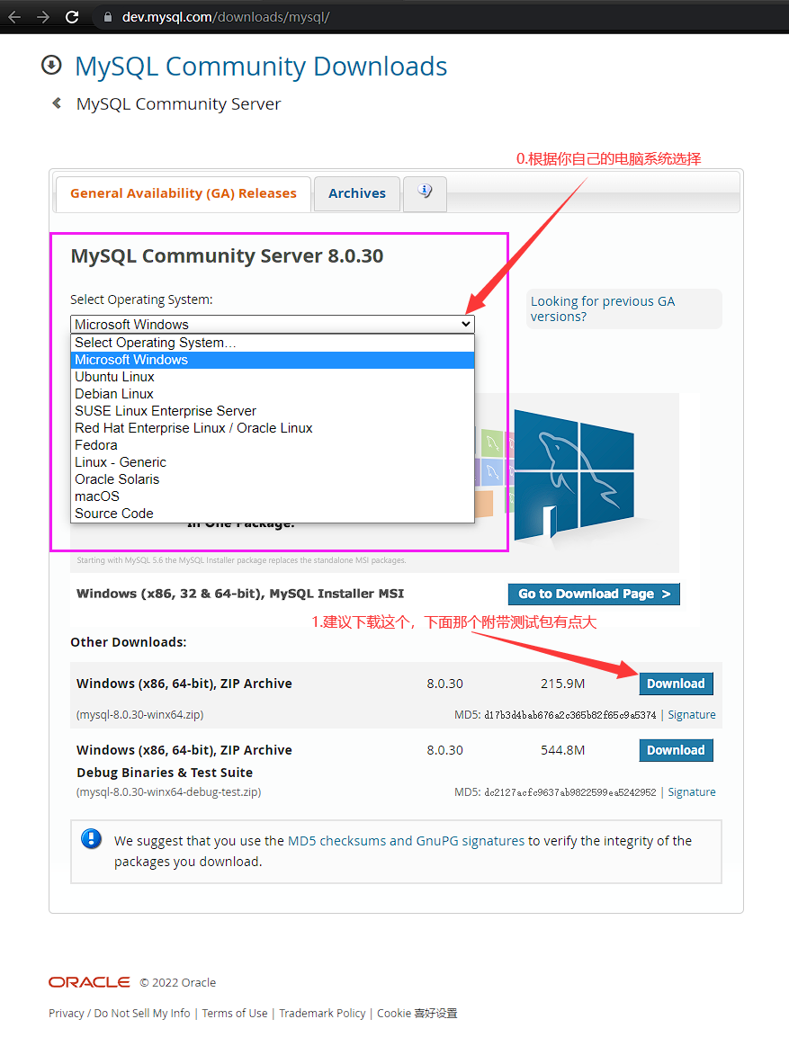 MySQL 64位社区版安装保姆级教程_download mysql community server-CSDN博客