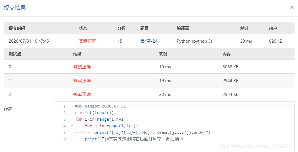 【python】第4章 24 打印九九口诀表 15分用python 打印nn的乘法口诀表给定9以内任意整数n打印nn的乘法口诀表。 Csdn博客