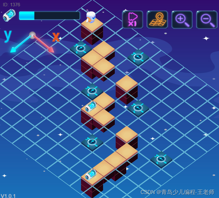 ICode国际青少年编程竞赛- Python-2级训练场-for循环练习2_icode for循环练习2-CSDN博客