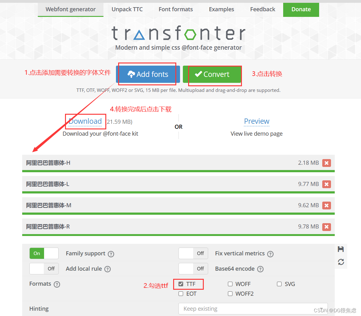 vue引入ttf字体文件报Failed to decode downloaded font_failed to decode downloaded font:-CSDN博客