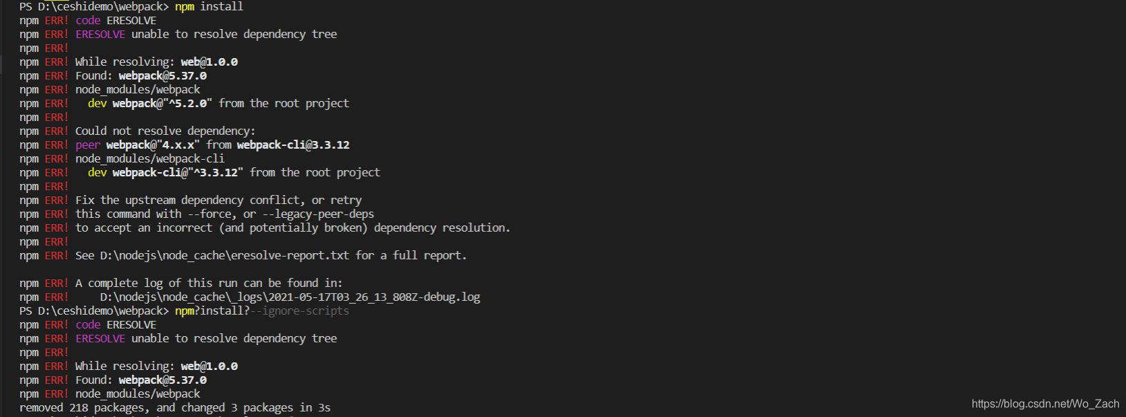 Error: Cannot find module ‘webpack-cli/bin/config-yargs’解决方案-CSDN博客