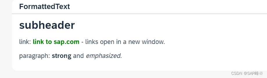 [UI5 常用控件] 04.ExpandableText,FormattedText,HTML,Text Area,RichTextEditor,Currency_sap ui5 ...