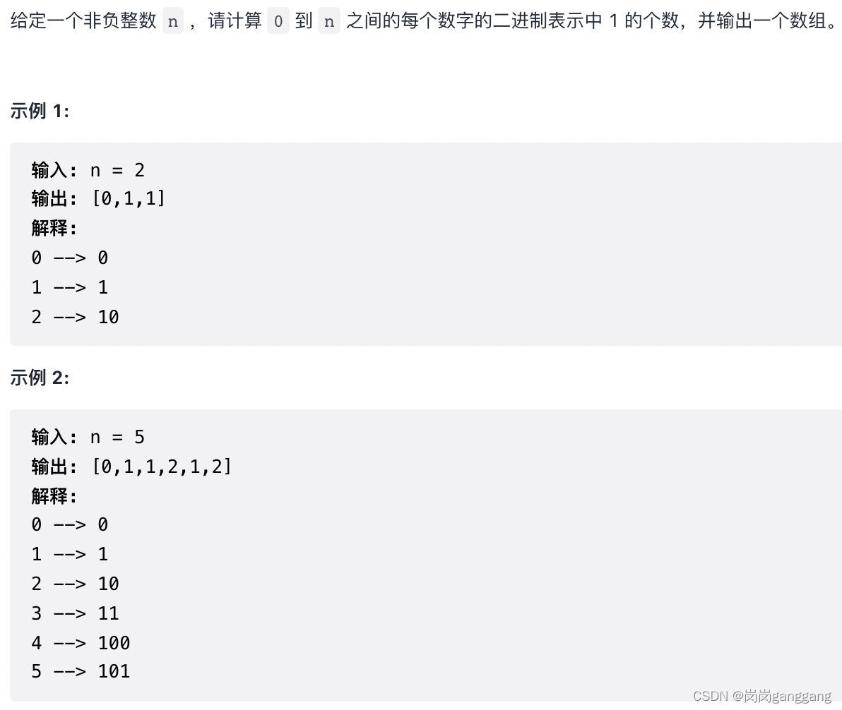 剑指 Offer Ii 003 前 N 个数字二进制中 1 的个数pythonpython 取一个数二进制的前n位 Csdn博客
