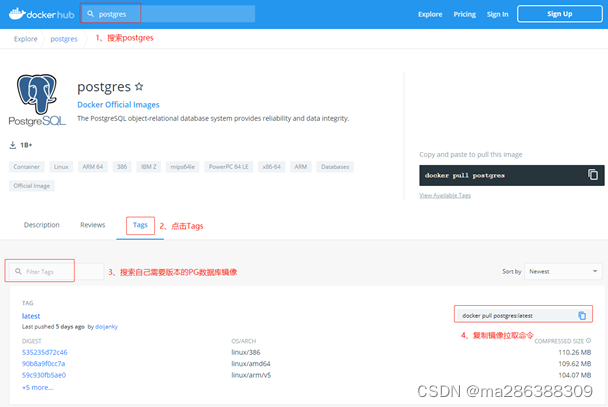 使用docker部署postgreSQL数据库_docker pgsql-CSDN博客