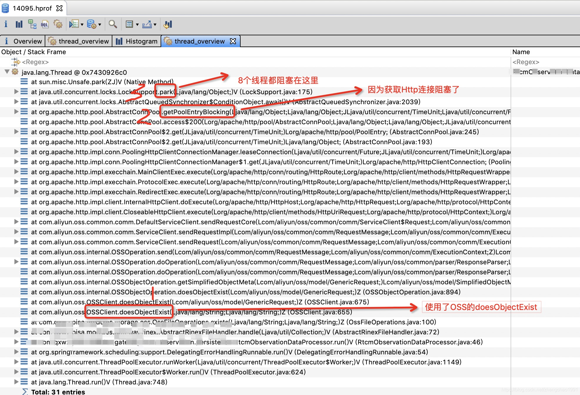 使用阿里云aliyun-oss-java-sdk的 getObject方法返回的输入流未主动释放 导致http连接泄漏的线上问题排查_oss getobject-CSDN博客