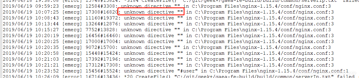 nginx无法启动-unknowndirective_unknown directive-CSDN博客