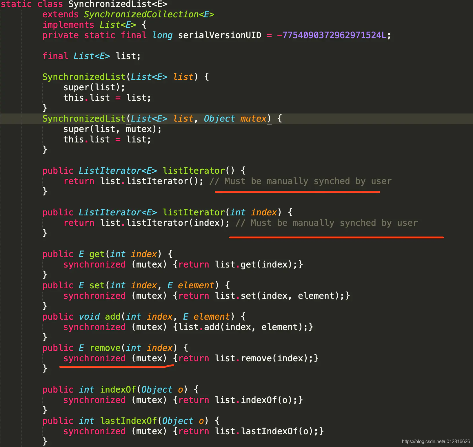 简单理解Collections.synchronizedList-CSDN博客