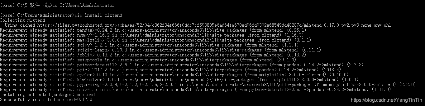 安装mlxtend库（stacking利器）出现问题及解决方案_mlxtend安装失败-CSDN博客
