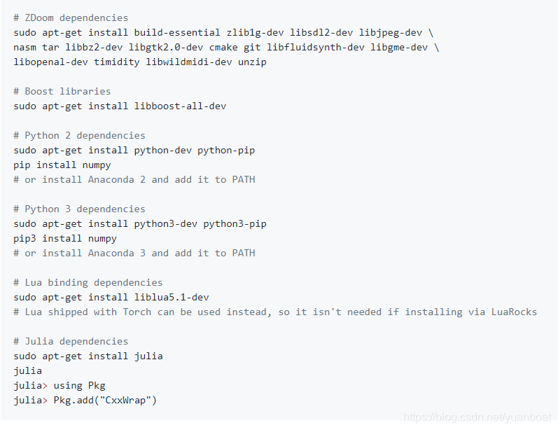 Ubuntu 安装Vizdoom_vizdoom安装步骤-CSDN博客