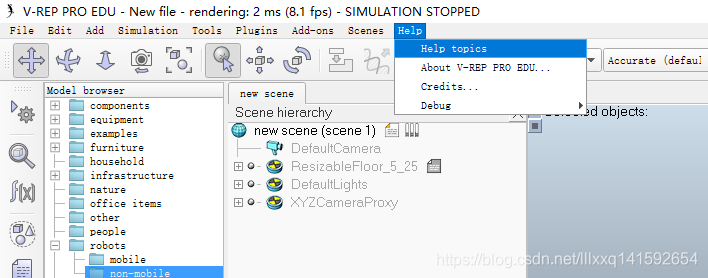 vrep系列教程（一）——熟悉vrep-CSDN博客