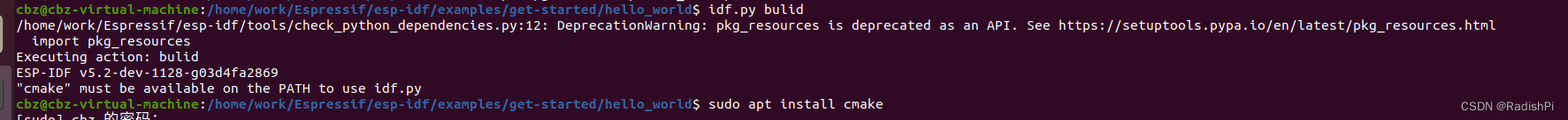 【ESP32】虚拟机ubuntu下搭建 ESP-IDF 开发环境（详细）_esp32 ubuntu-CSDN博客