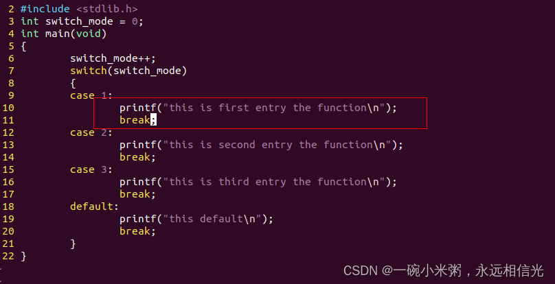 C语言Switch....case用法_c语言中switch case的用法-CSDN博客