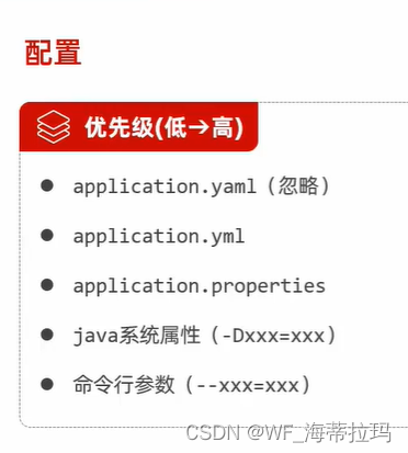 SpringBoot配置优先级_spring boot yml配置哪个优先-CSDN博客