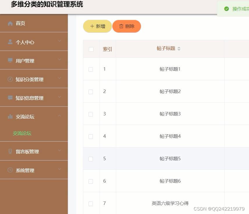 Springbootvue多维的知识分类管理系统vue Springboot 创新管理 Csdn博客