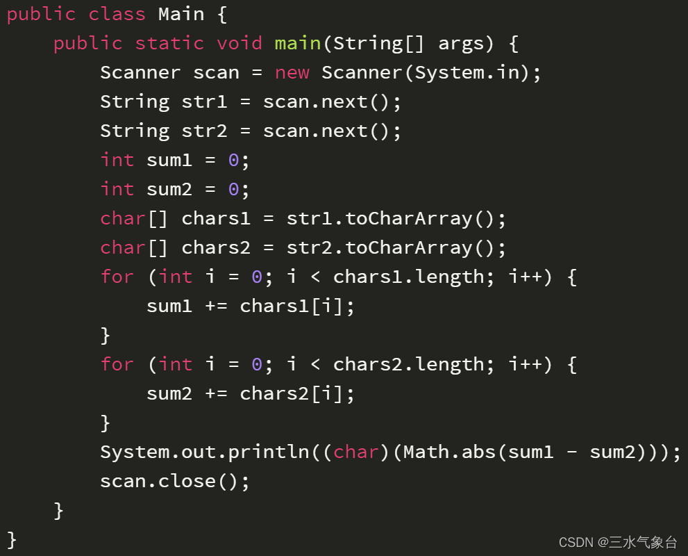 吃透一道题day2：Java算法中的“如何找到给定字符串中的不同字符“_java从字符数组中找不同的字符-CSDN博客