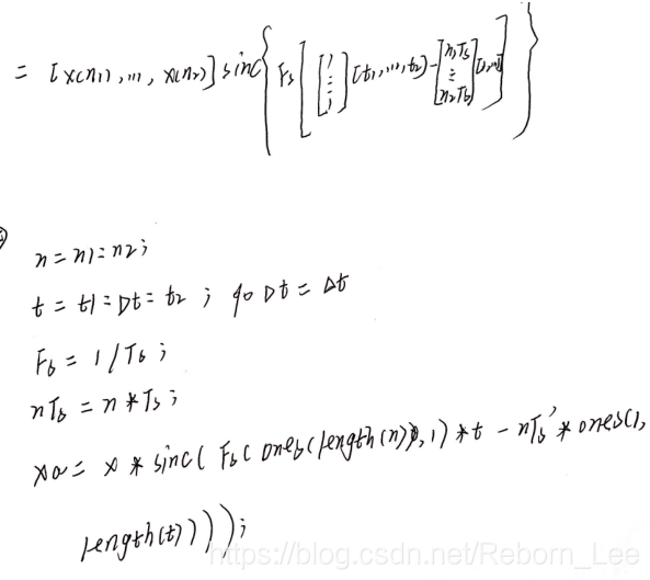 Matlab 】matlab 实现模拟信号采样后的重建（一） Ones 1 Length Td Csdn博客