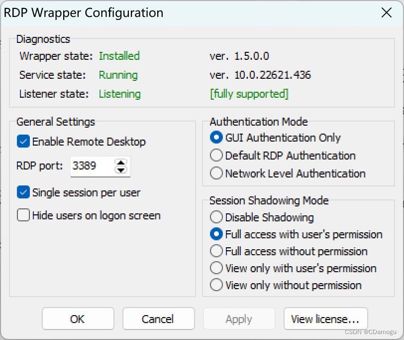 Windows11 家庭版开启远程桌面解决方案之RDP Wrapper Library，小白全面攻略-CSDN博客