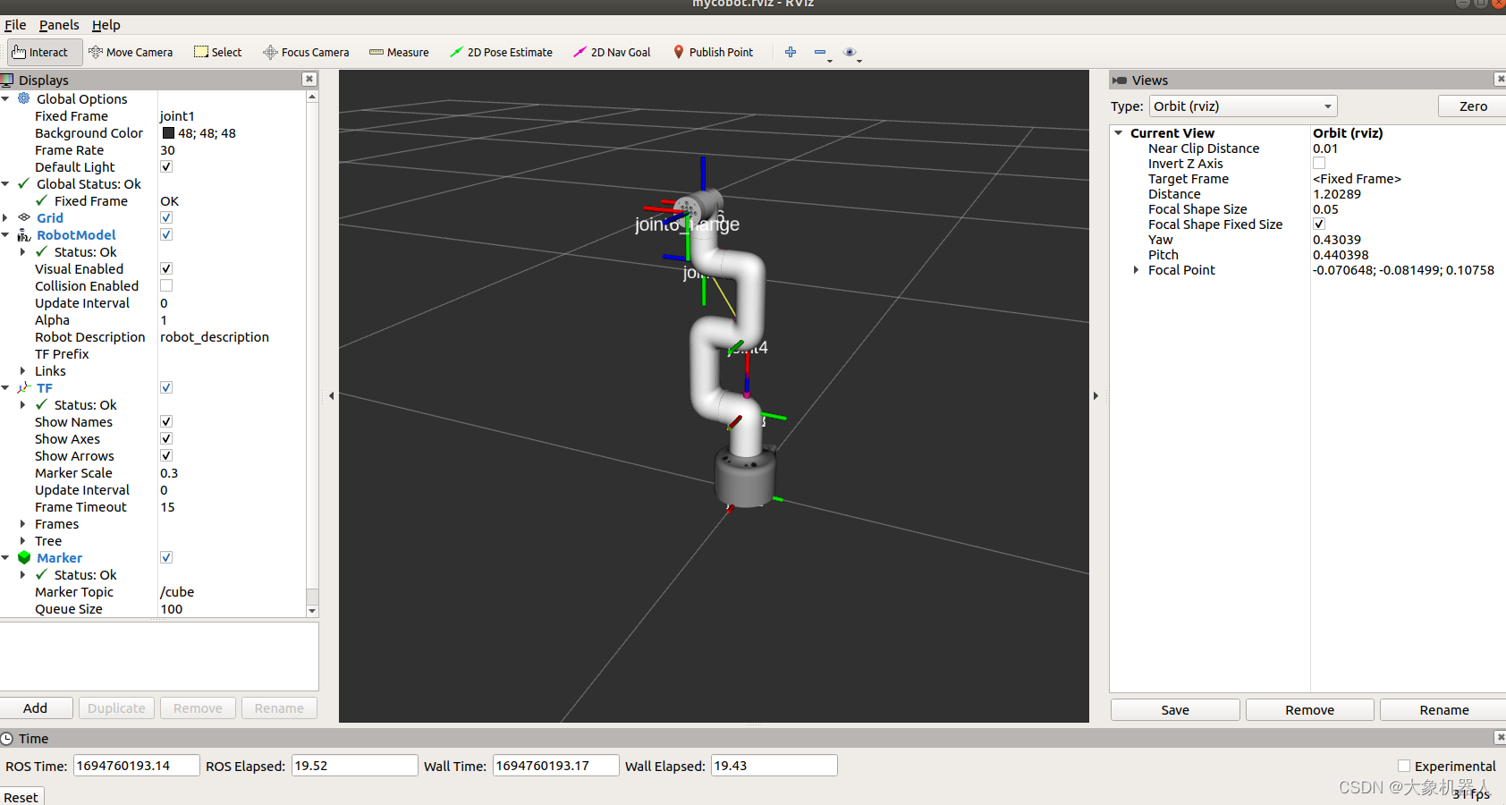 使用ROS与Movelt实现大象机器人myCobot 280机械臂运动轨迹规划和控制_moveit机械臂路径规划-CSDN博客