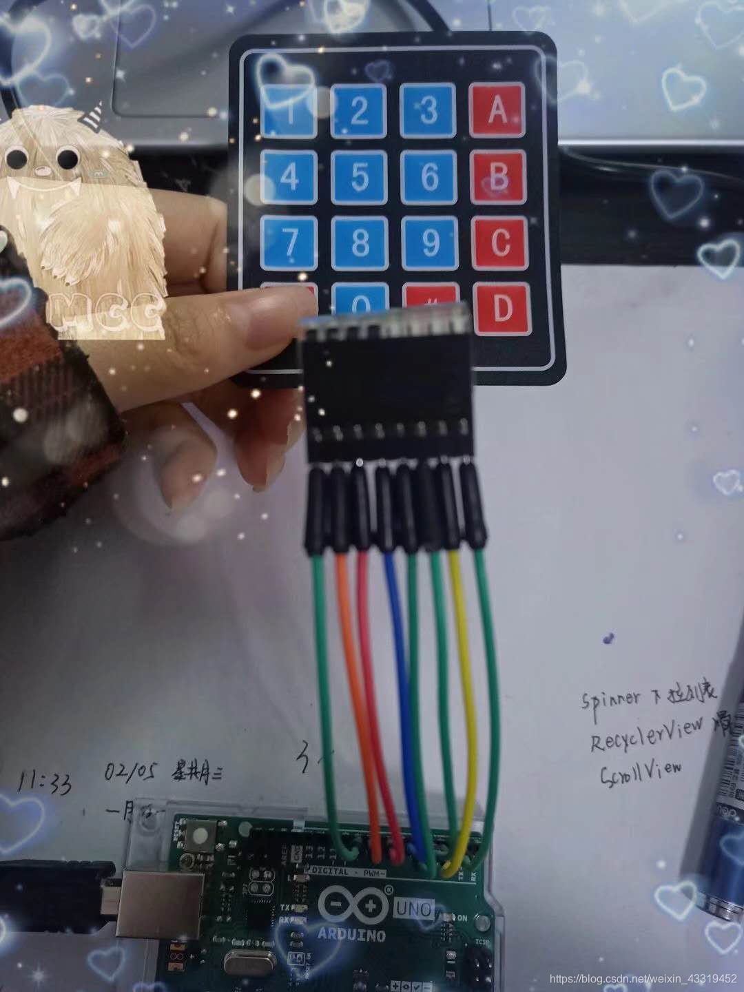 【arduino】基于44键盘制作计算器arduino矩阵键盘计算器 Csdn博客