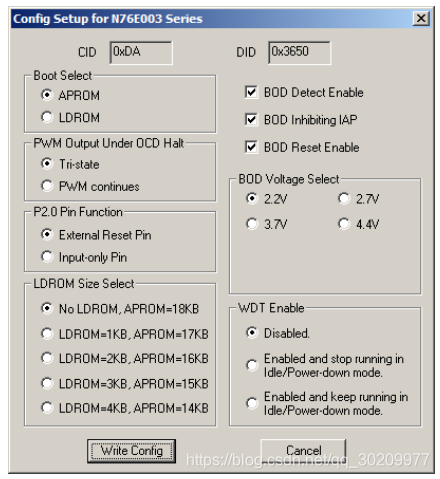 Nuvoton_N76E003使用教程_n76e003at20烧录方法-CSDN博客