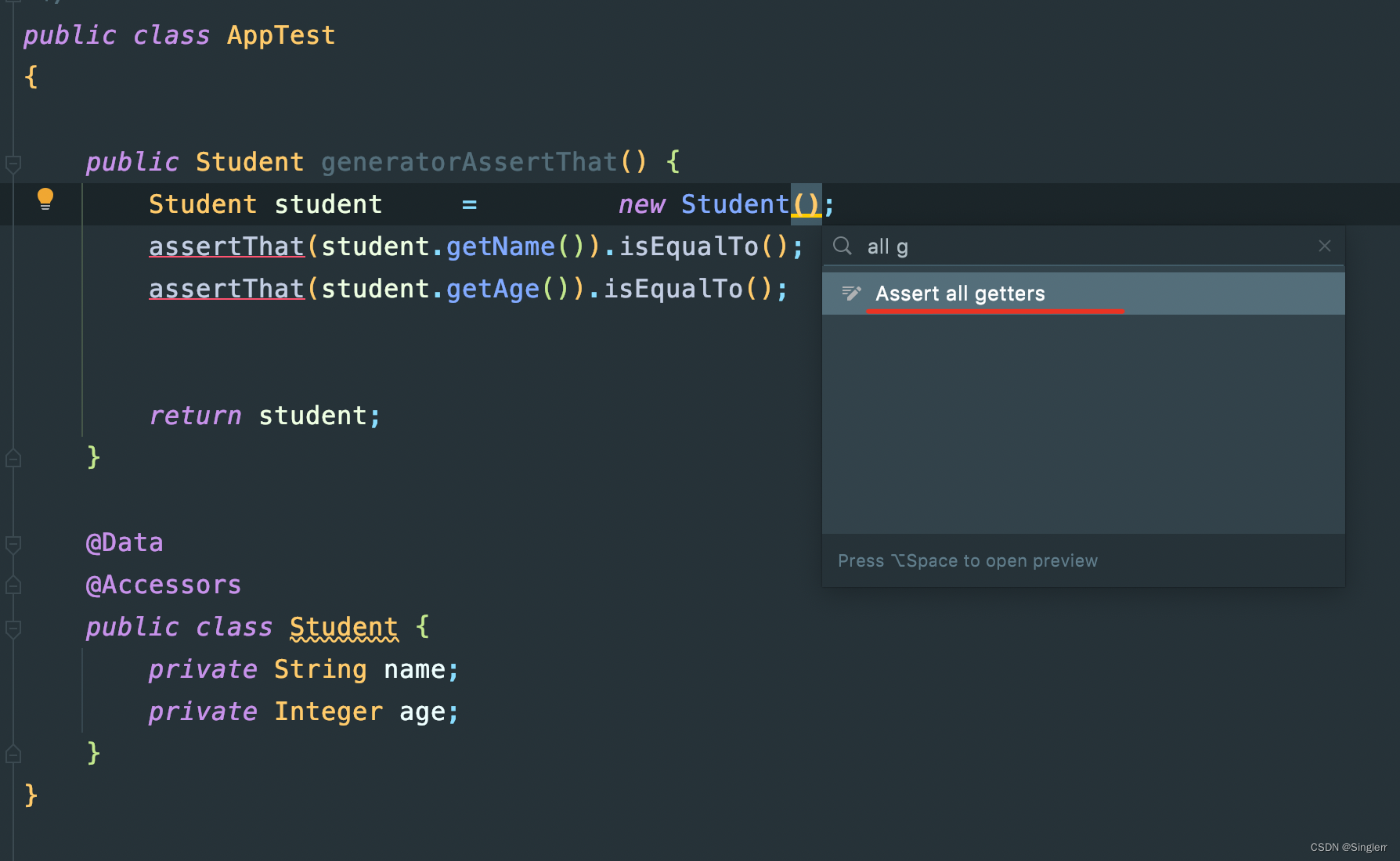 IDEA插件之GenerateAllSetter_idea generateallsetter-CSDN博客