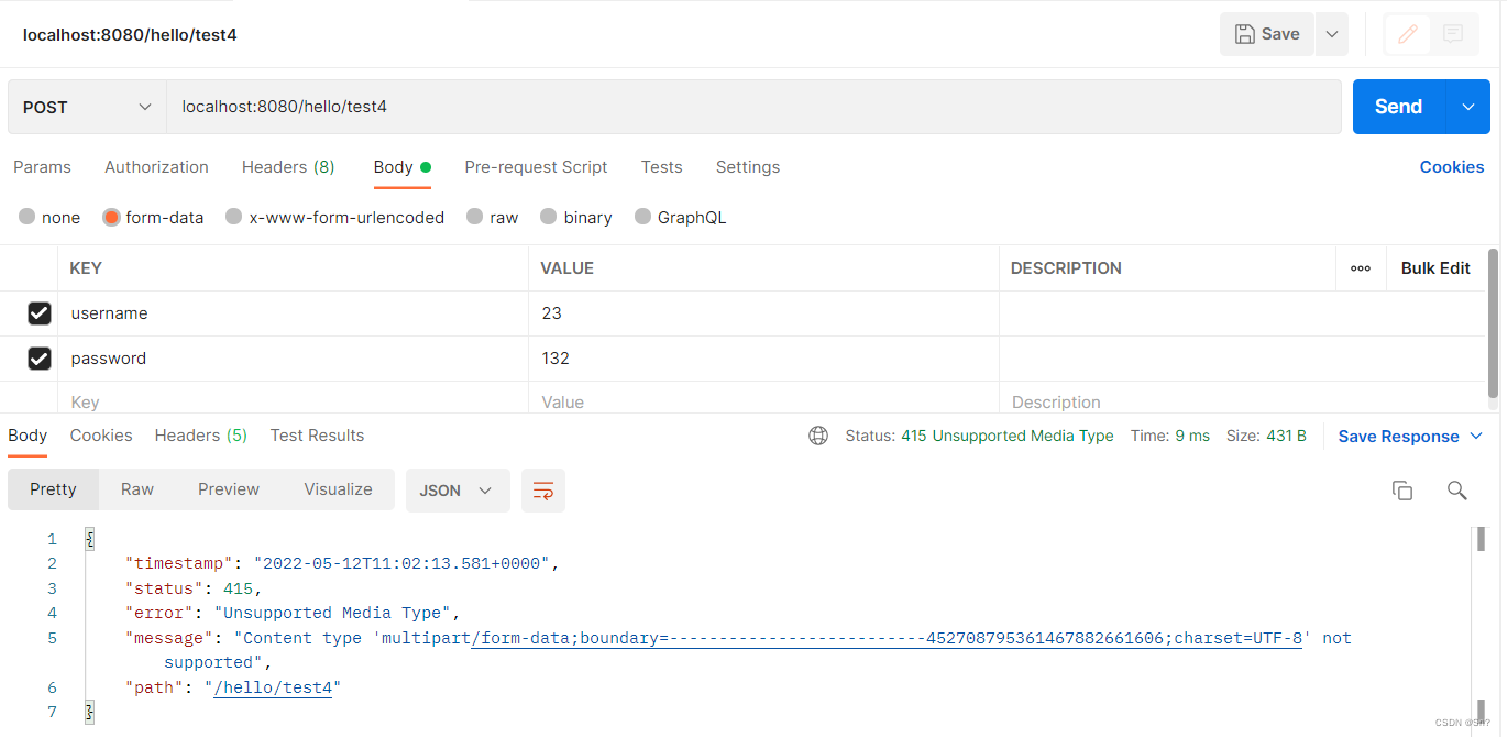 Resolved [org.springframework.web.HttpMediaTypeNotSupportedException ...