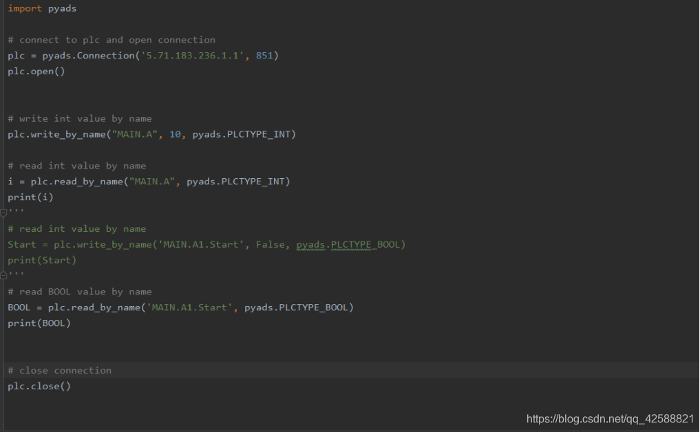 Python与倍福(Beckhoff)ADS通讯（会不断更新）_python 如何知道倍福plc是否在线-CSDN博客