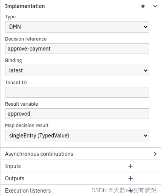 Camunda快速入门（五）：设计一个带DMN业务规则的流程_camunda dmn-CSDN博客