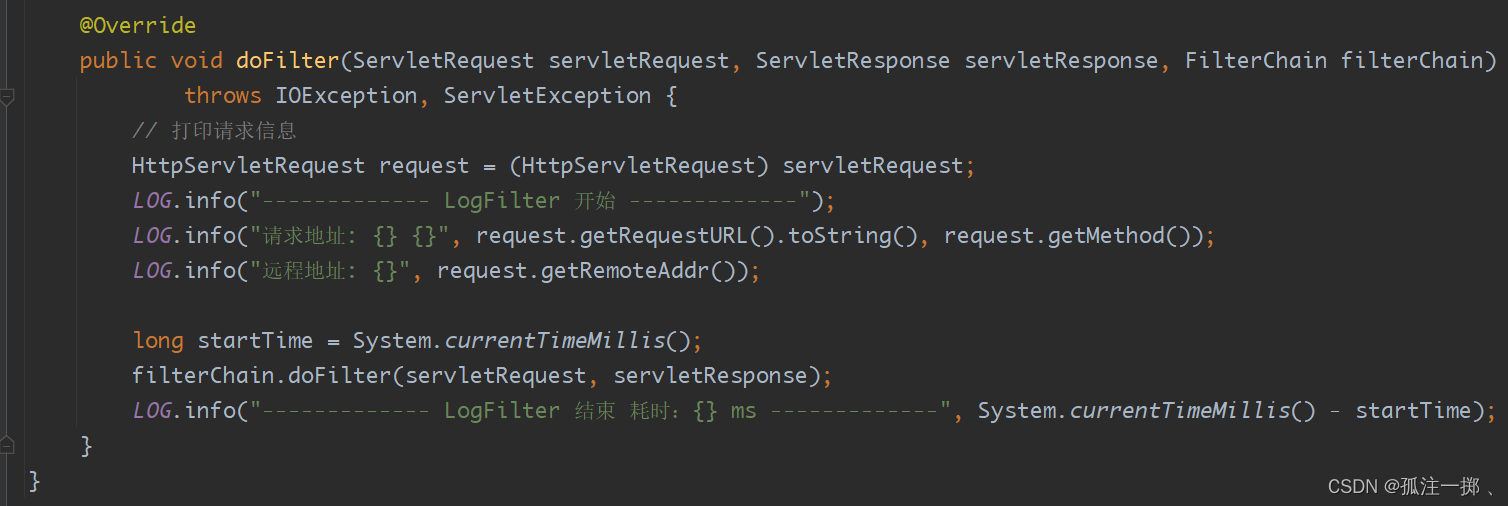 5-7 SpringBoot过滤器的使用_springboot logfilter-CSDN博客