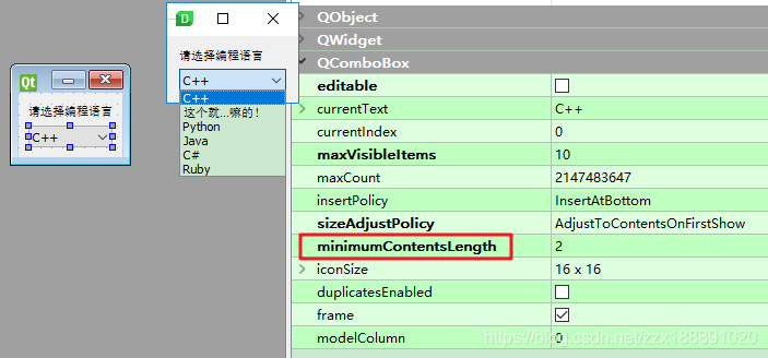 【QTdesigner】课时40.下拉列表控件（QComboBox）【pyqt5+QTdesigner模式】_qtdesinger设置下拉列表 ...