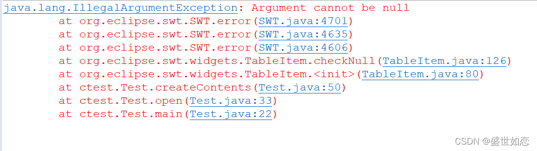 解决java Swt报错 Java Lang Illegalargumentexception Argument Cannot Be