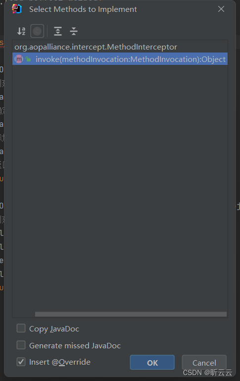 关于public class XXX implements MethodInterceptor中没有intercept_methodinterceptor.intercept-CSDN博客