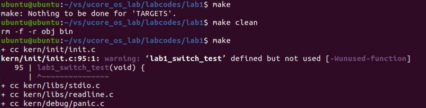 操作系统实验报告1：ucore Lab 1_操作系统lab1-CSDN博客