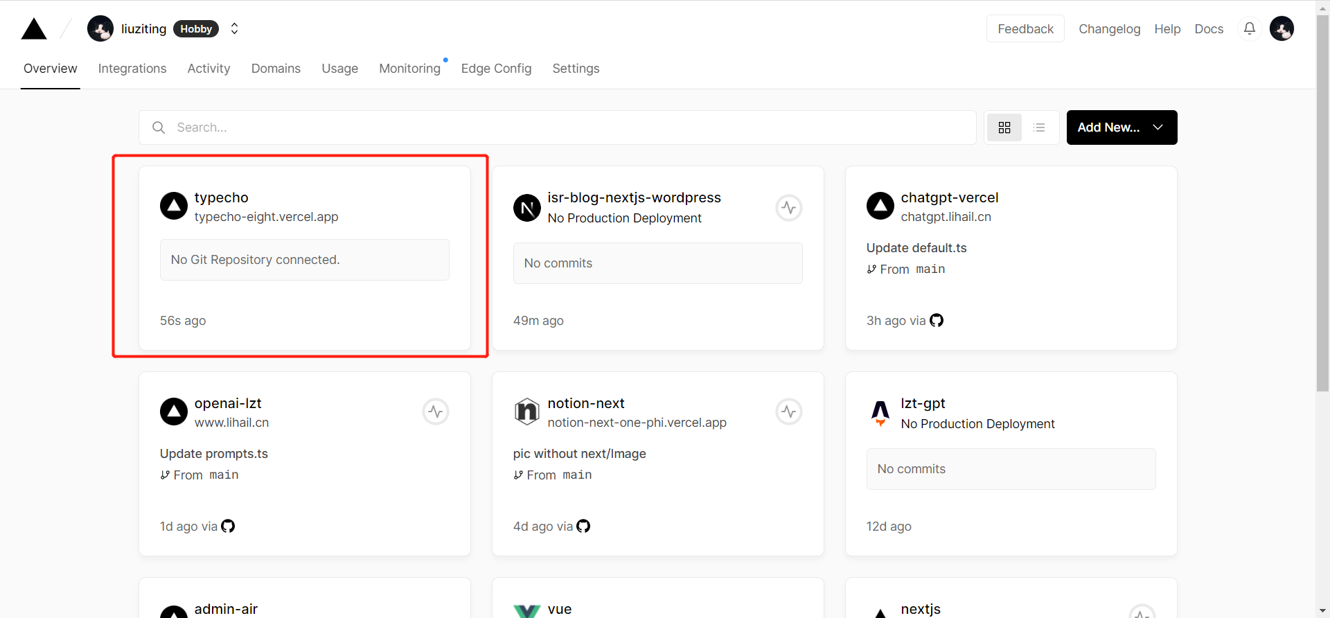 Vercel+Railway部署Typecho动态博客_vercel、github pages、railway-CSDN博客