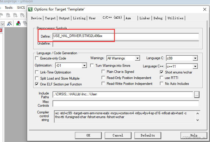 STM32：自主新建HAL库工程模板流程_stm32l4 pack-CSDN博客