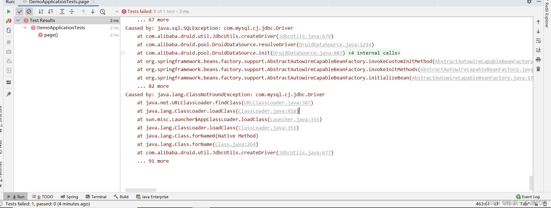 错误信息：Caused by: java.lang.ClassNotFoundException: com.mysql.cj.jdbc.Driver-CSDN博客